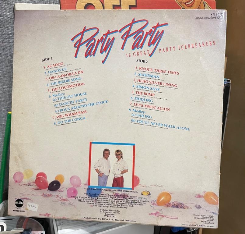 Vinyl 80’s pop, dance: Black Lace Party Party, The Colour Field (Fun ...