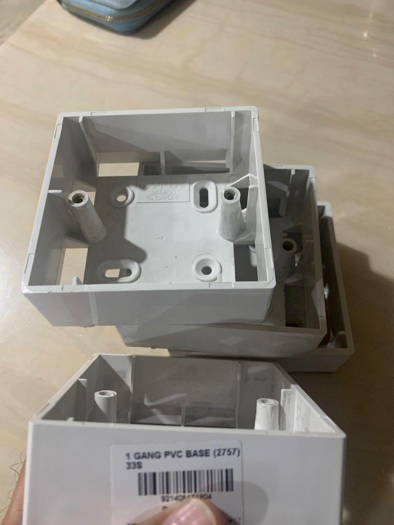 1 one gang PVC base, Everything Else on Carousell