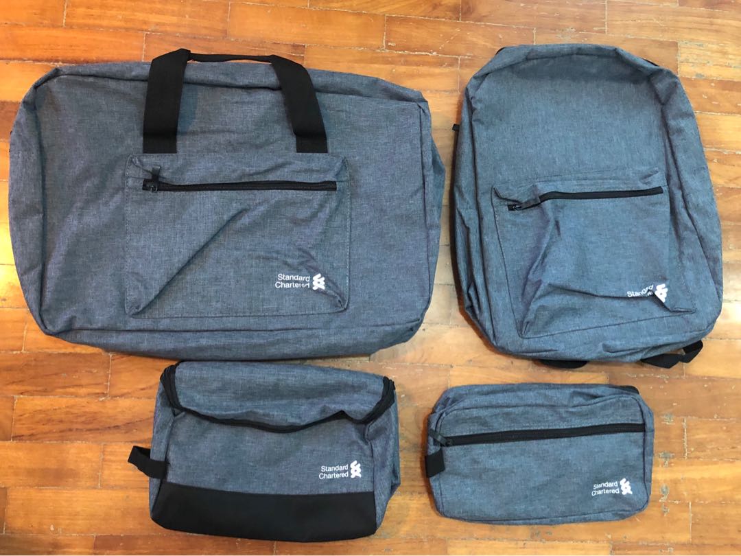 Standard Chartered Bank Travel Bags- (Set of 4), Hobbies & Toys, Travel ...