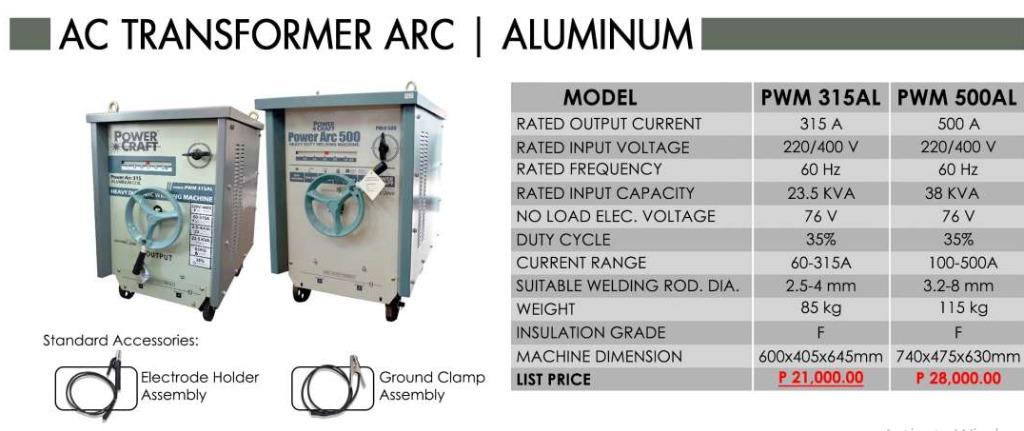 " AC TRANSFORMER ARC " ALUMINUM, Commercial & Industrial, Construction ...