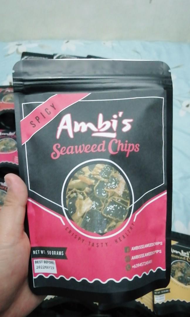 Ambi's Flavored Seaweed Chips, Food & Drinks, Local Eats on Carousell