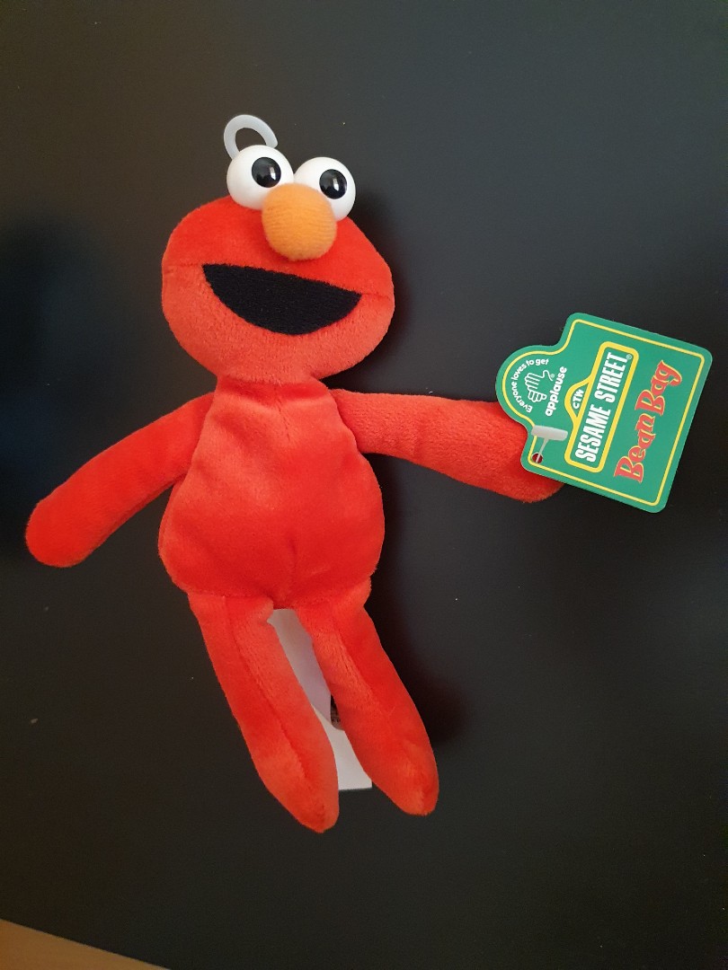 Authentic Sesame Street Happy Elmo, Hobbies & Toys, Toys & Games on ...