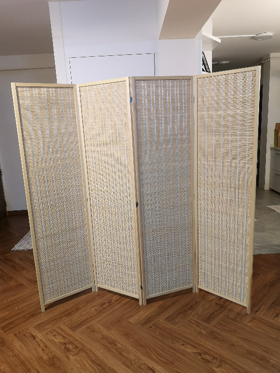 Bamboo room divider, partition screen, Furniture & Home Living, Home ...