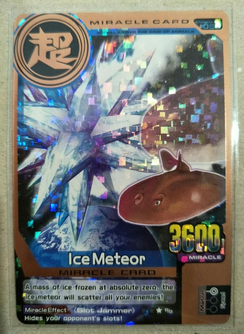 BANDAI Animal Kaiser Ver.5 Miracle Card Ice Meteor {Brown Rare}, Hobbies & Toys, Toys & Games on ...