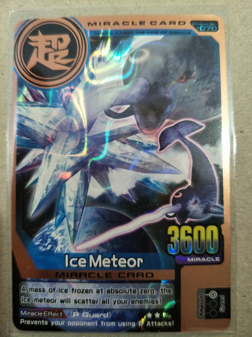 BANDAI Animal Kaiser Ver.6 Miracle Card Ice Meteor {Brown Rare}, Hobbies & Toys, Toys & Games on ...