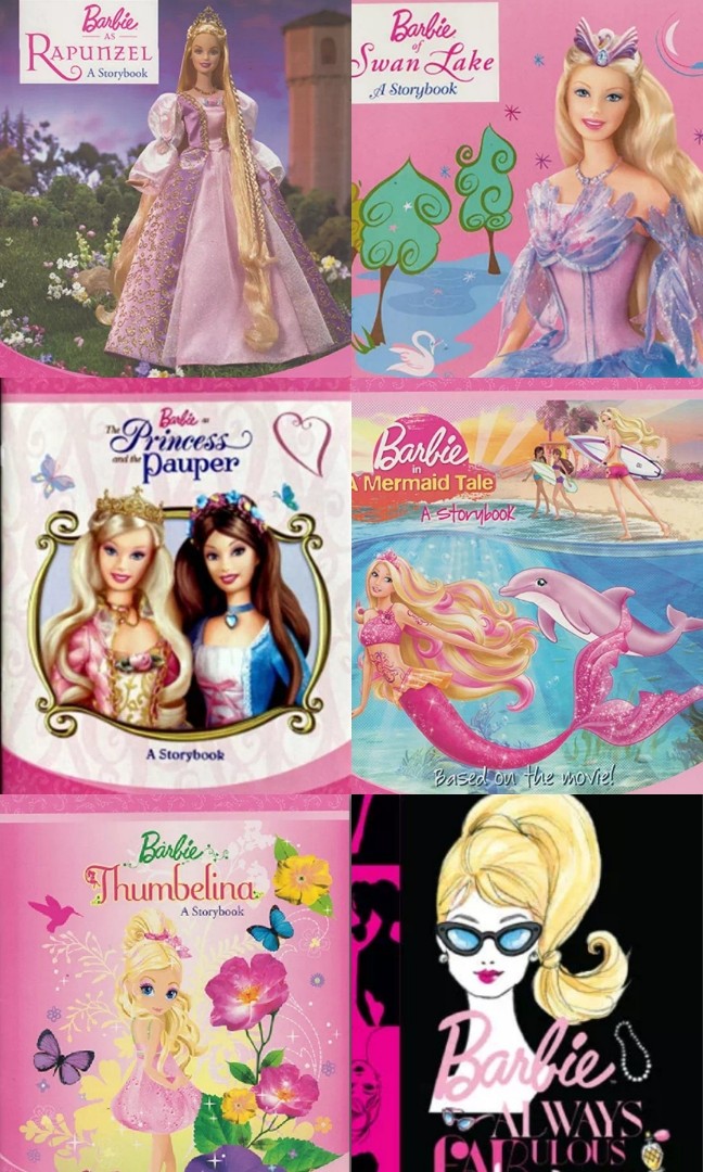 Barbie Storybook Bundle (Rapunzel, Odette of Swan Lake, Princess and ...