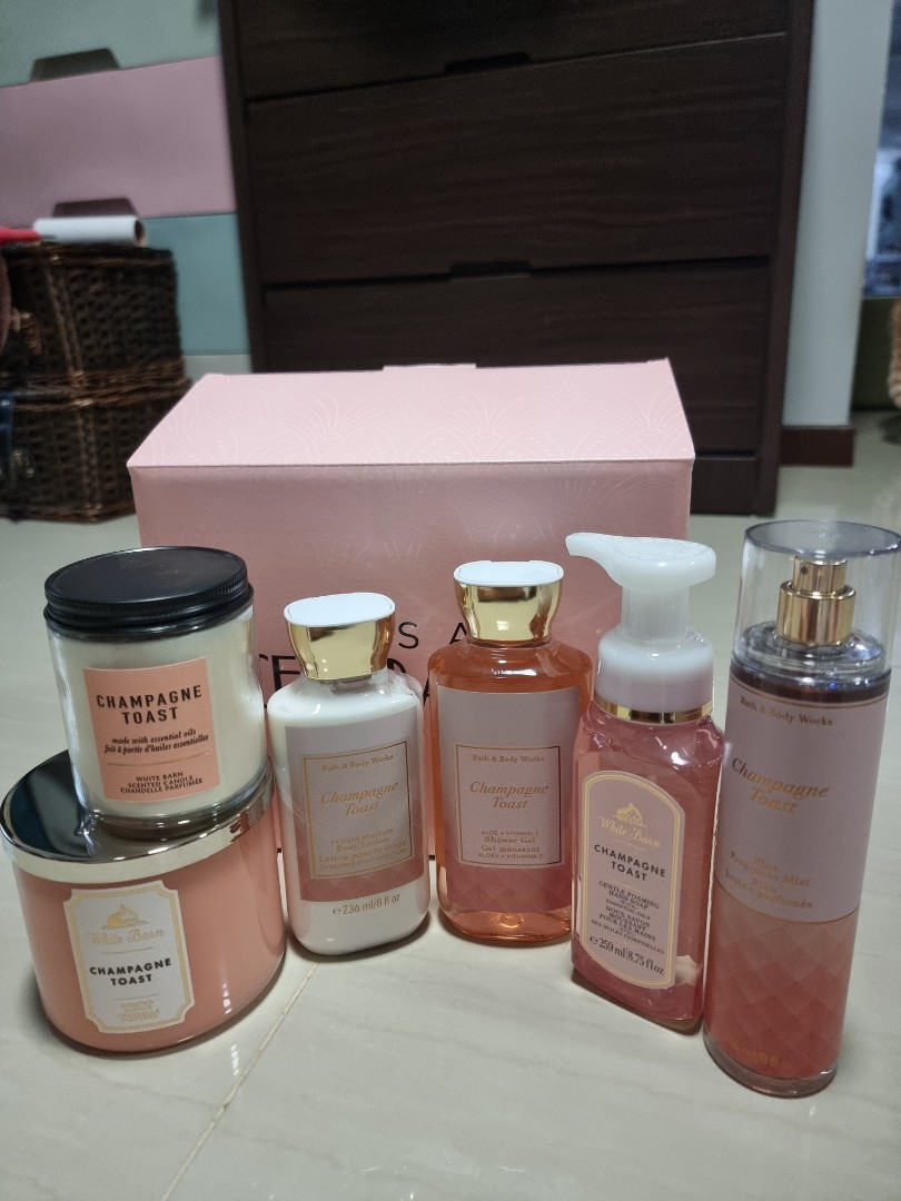 BBW Champange Toast Gift Set, Beauty & Personal Care, Bath & Body, Body ...