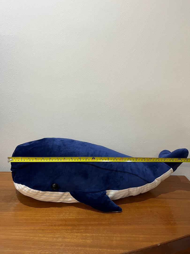 Big cute blue whale plush soft toy, Hobbies & Toys, Toys & Games on ...