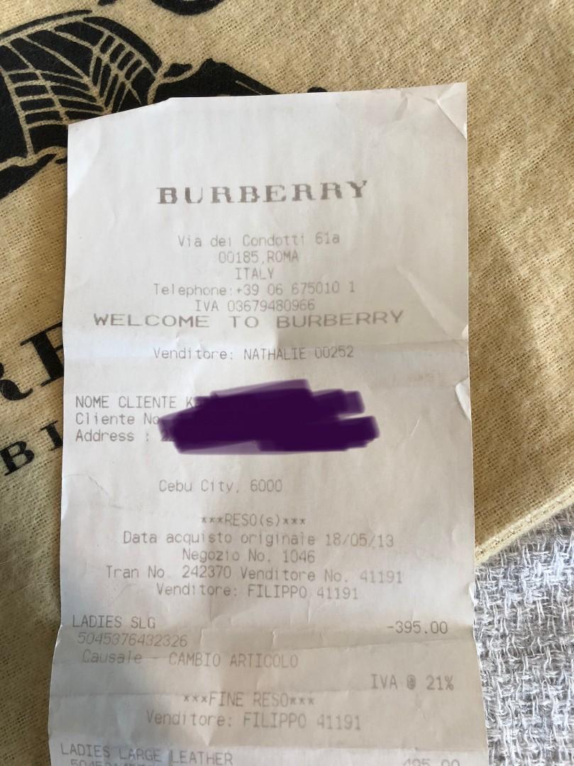 Authentic Burberry Haymarket Hartham, with receipt, selling low ...