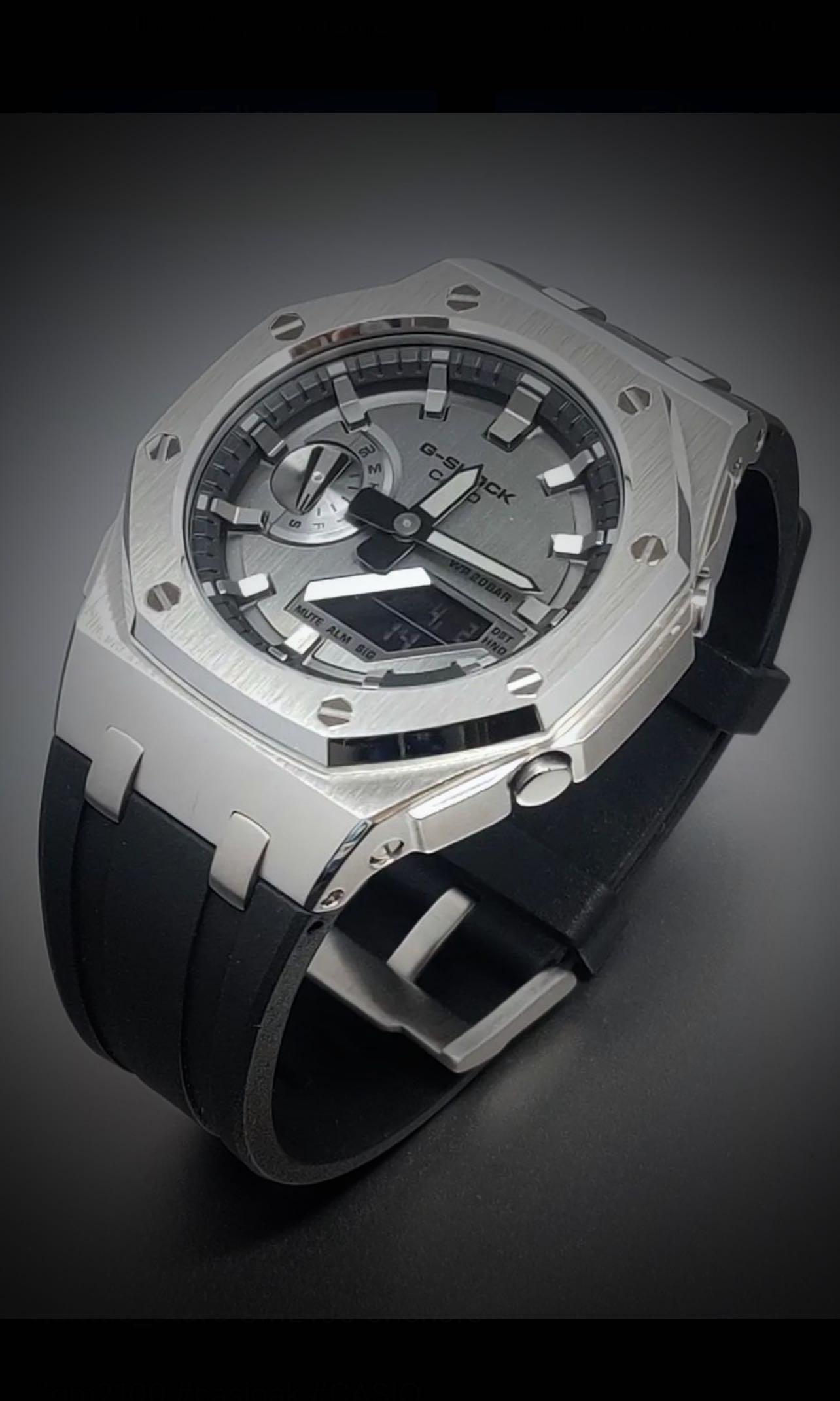 Casio gshock metal gm2100 gm-2100 full mod custom watch not ga2100, Men ...