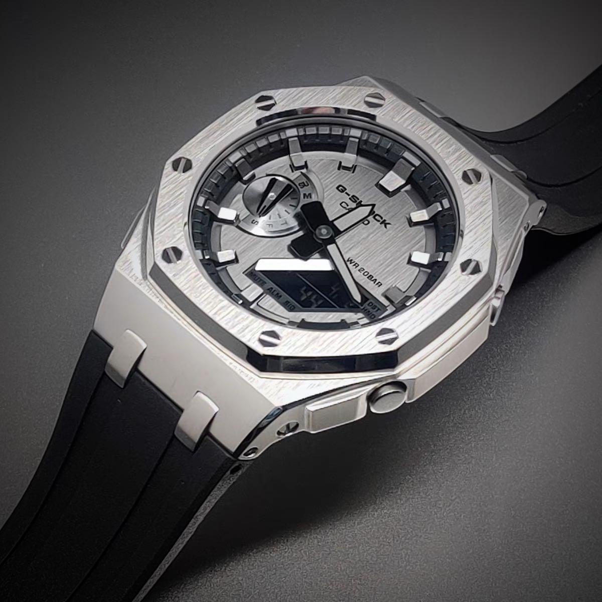 Casio gshock metal gm2100 gm-2100 full mod custom watch not ga2100, Men ...