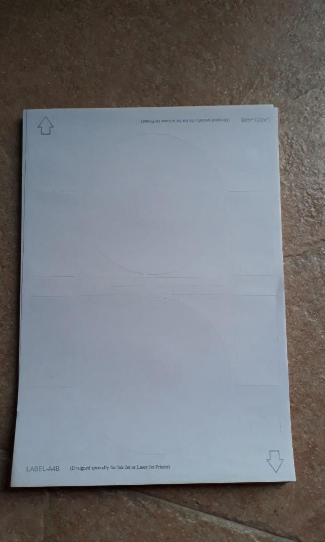CD label-A4B Paper for all inkjet printers, Everything Else on Carousell