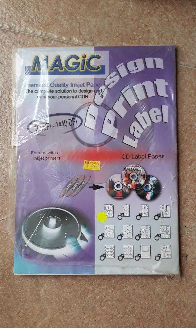 CD label-A4B Paper for all inkjet printers, Everything Else on Carousell