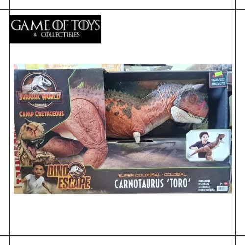 Jurassic Park Colossal Carnotaurus & Brachiosaurus Big Dinosaur MOTU He ...