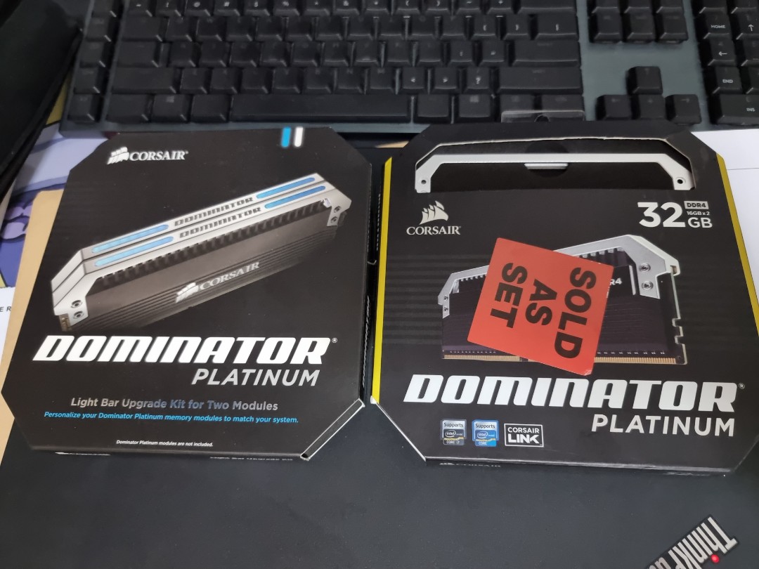 Corsair Dominator platinum non RGB DDR4 RAM 16GB x 2 3200MHz c16 ...
