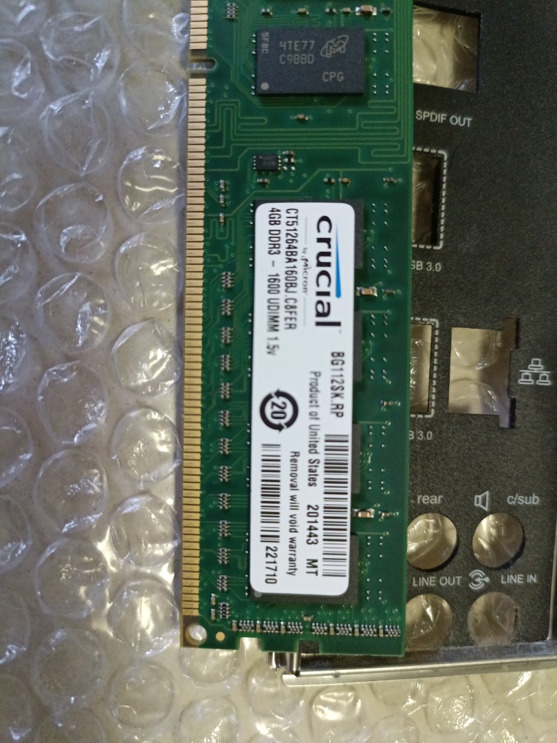 Crucial DDR 3 Ram 4GB, Computers & Tech, Parts & Accessories, Computer ...