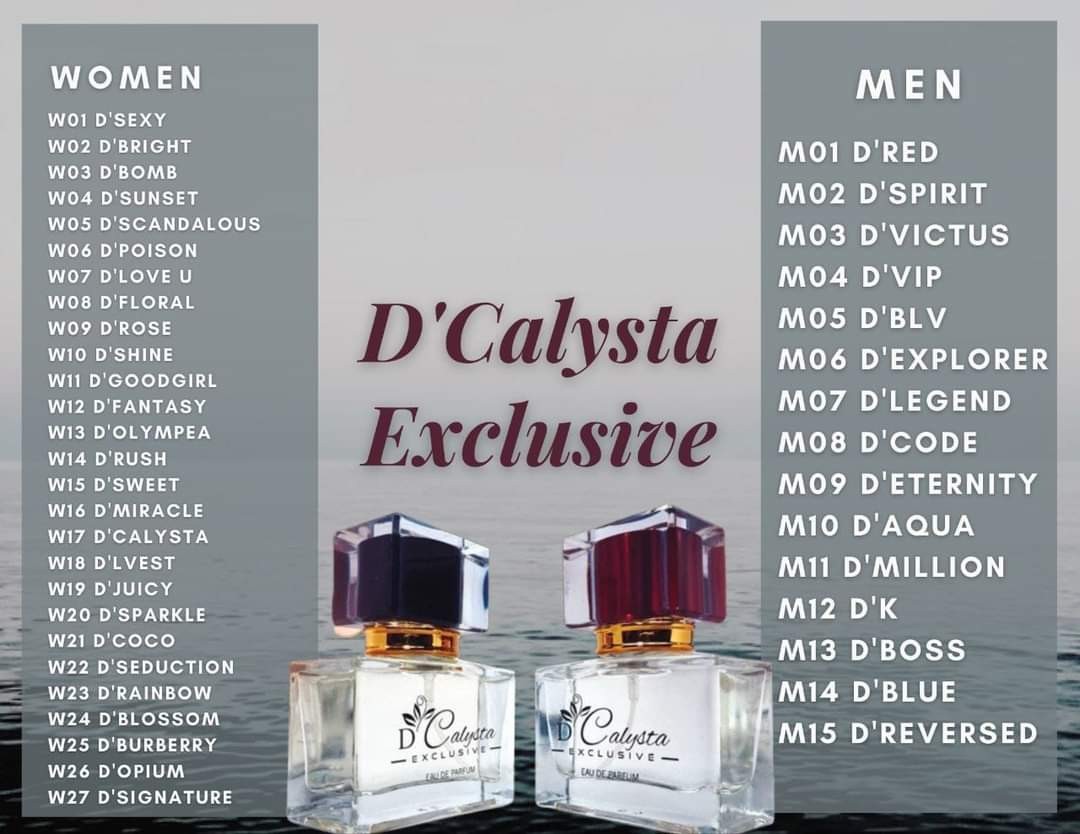 D'Calysta Exclusive Perfume, Beauty & Personal Care, Fragrance ...