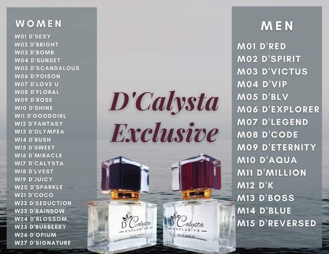 D'Calysta Exclusive Perfume, Beauty & Personal Care, Fragrance ...