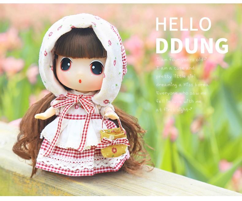 韓國ddung田園娃娃 公仔Korean ddung pastoral doll 18cm, 傢俬＆家居, 家居裝飾, 人工植物盆栽 - Carousell