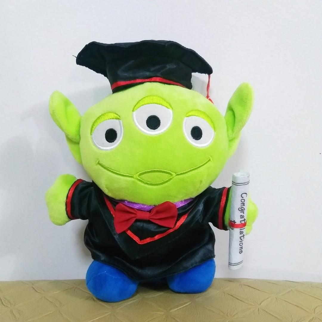 Disney Pixar Toy Story Three Eyed Alien Graduation Stuffed Plush Toy ...