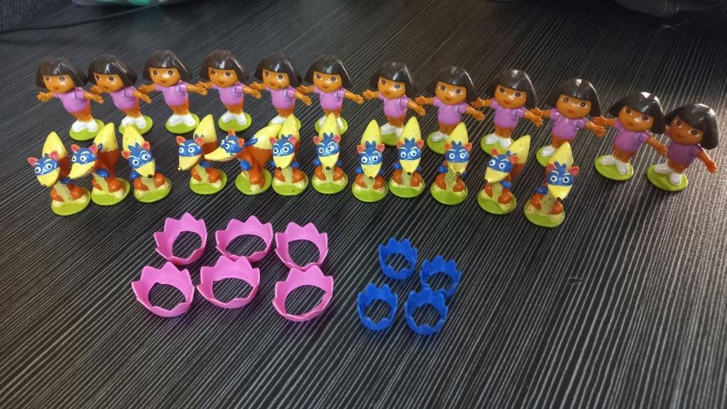 DORA and SWIPER Checker pieces, Hobbies & Toys, Toys & Games on Carousell