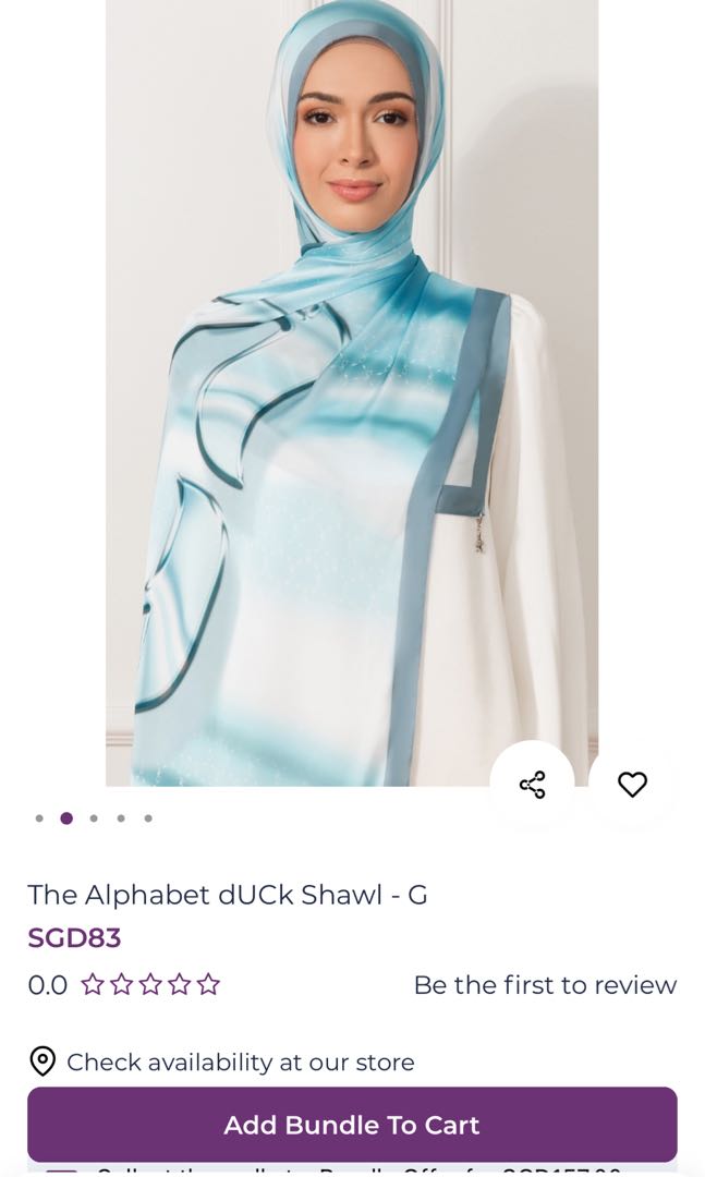 Duck Shawl, Women's Fashion, Muslimah Fashion, Hijabs on Carousell