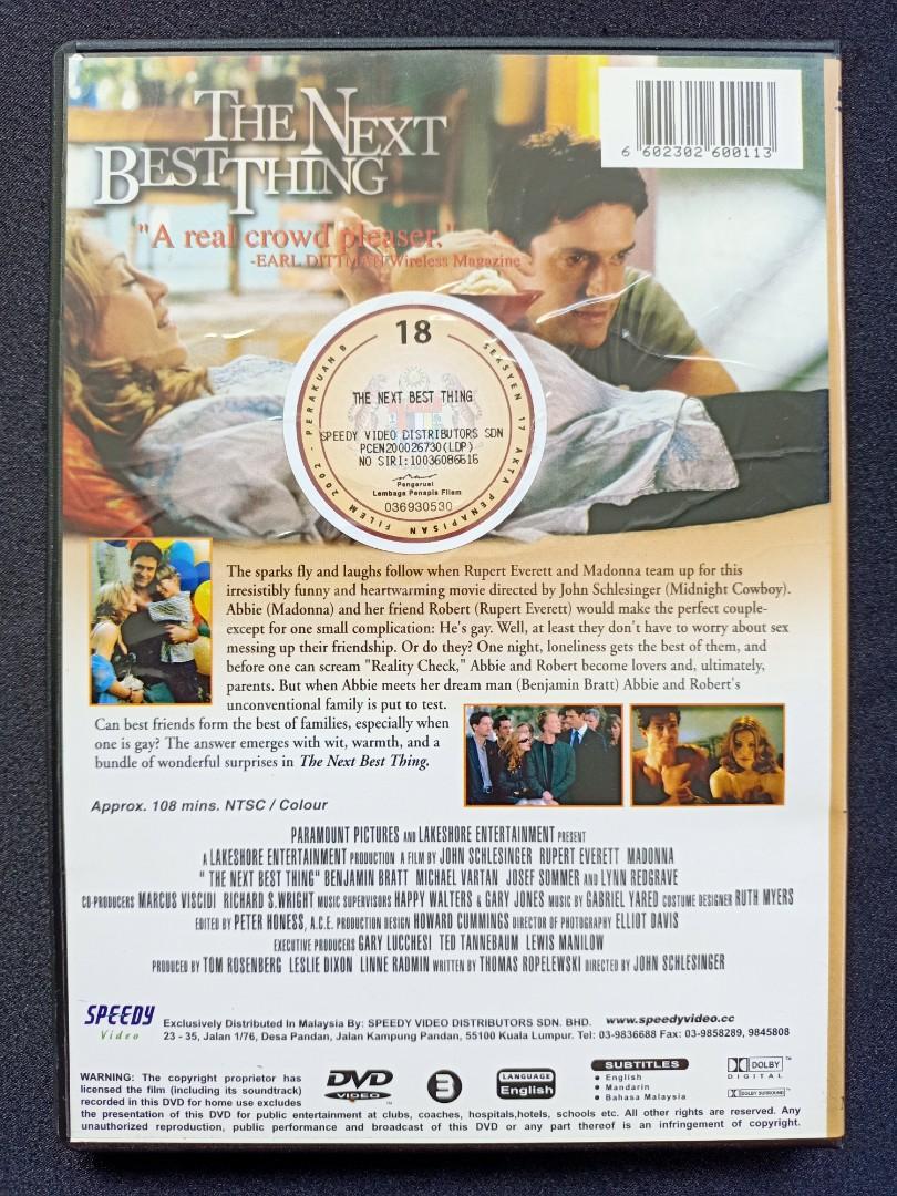 DVD The Next Best Thing, Hobbies & Toys, Music & Media, CDs & DVDs on ...