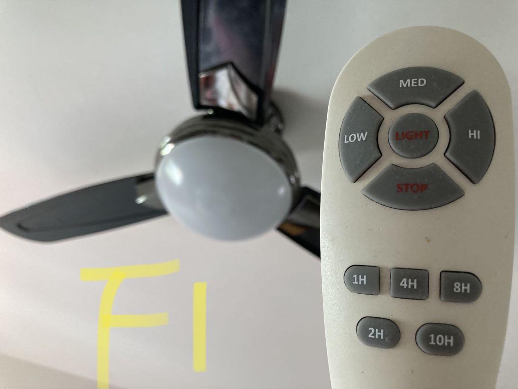 Fans remote control, Furniture & Home Living, Lighting & Fans, Fans on ...
