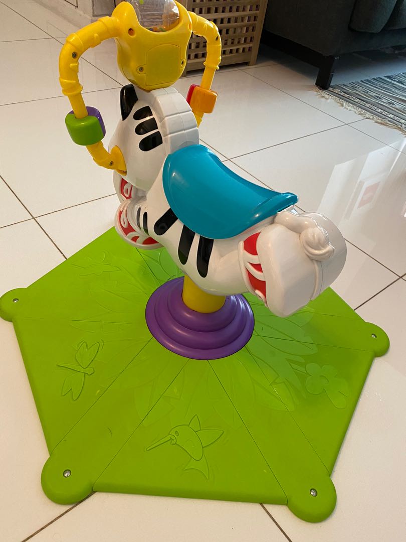 Fisher price Bounce up and down zebra, Babies & Kids, Infant Playtime ...