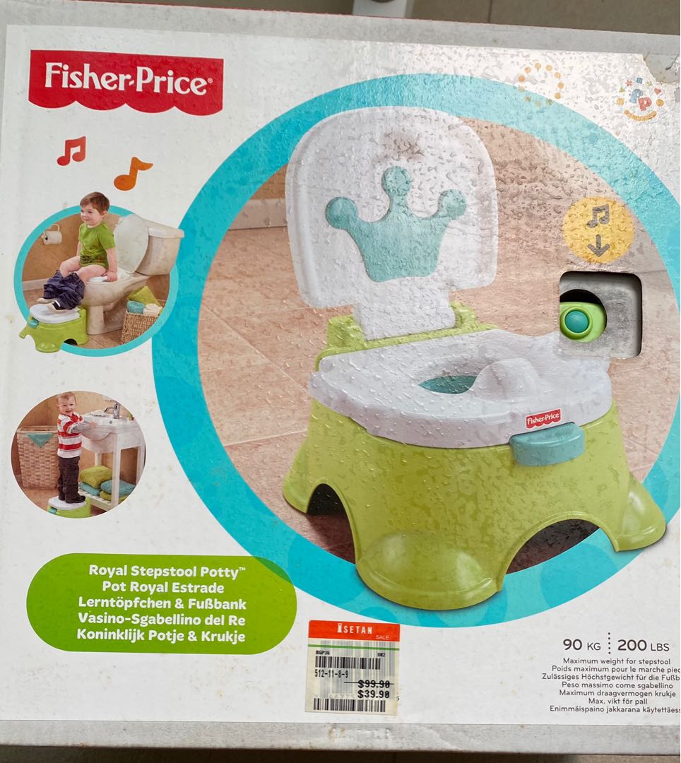 Fisher Price training potty and step stool, Babies & Kids, Bathing ...