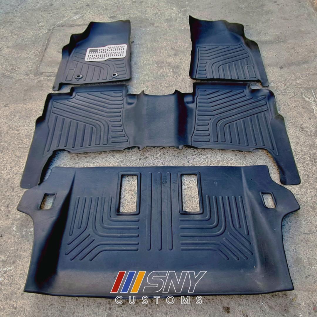 Fortuner Deep Dish Tray Floor mat matting heavy duty 4pc kit, Car Parts ...