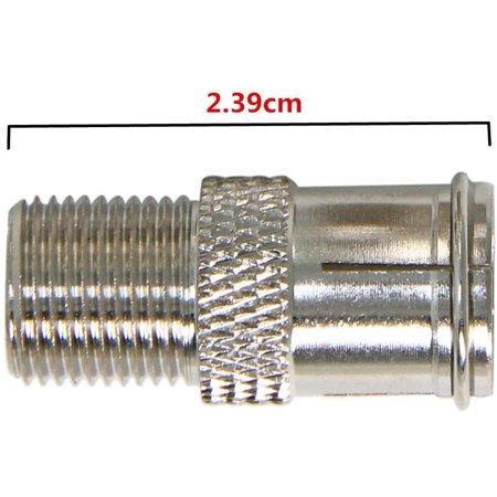 F-type Quick Push-On Adapter Male - Female Coax Coaxial Cable Connector ...