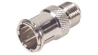 F-type Quick Push-On Adapter Male - Female Coax Coaxial Cable Connector ...