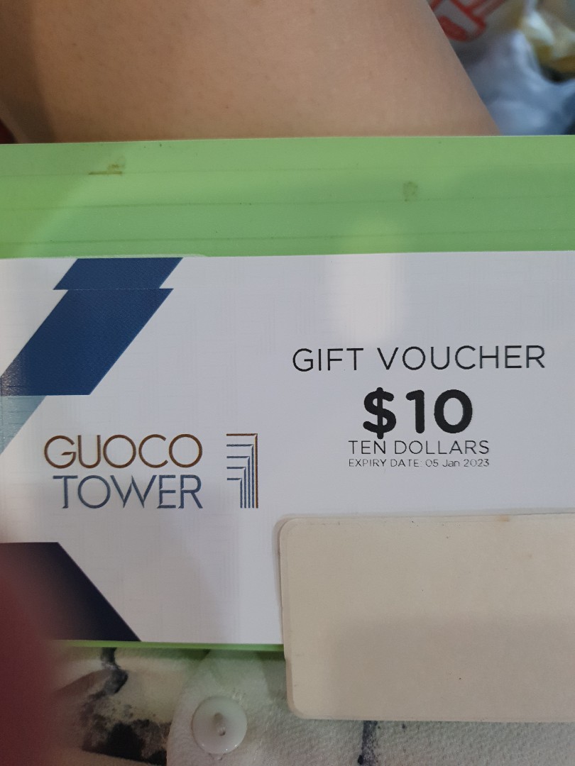 Guoco tower $10 x 20 pcs. Expiry 28 Apr 2023, Tickets & Vouchers ...