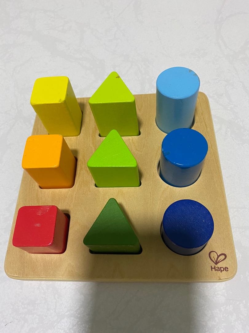 Hape wooden blocks, Babies & Kids, Infant Playtime on Carousell