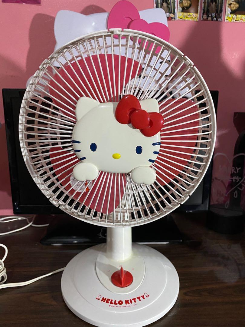Hello Kitty electric fan, Furniture & Home Living, Lighting & Fans ...