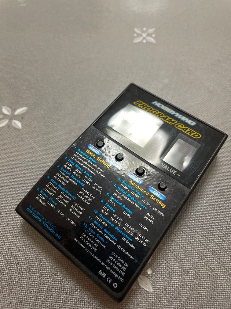 Hobbywing Program card, Hobbies & Toys, Toys & Games on Carousell