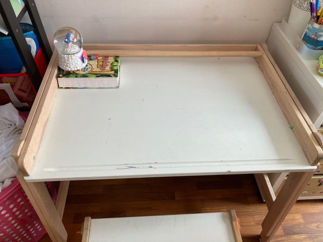 IKEA Flisat Flexible Desk and Stool | UP$168, Furniture & Home Living ...