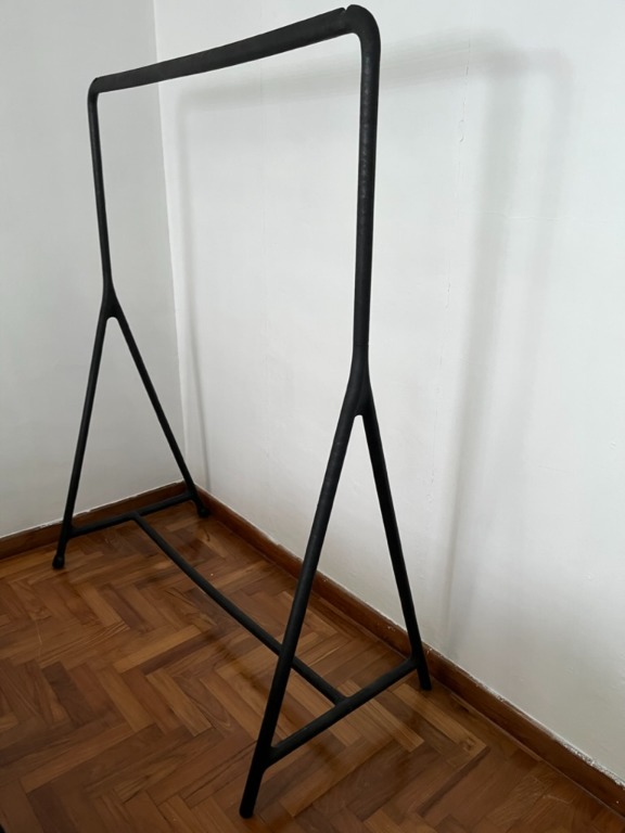 IKEA TURBO Clothes rack, in/outdoor/black 117x59 cm, Furniture & Home ...