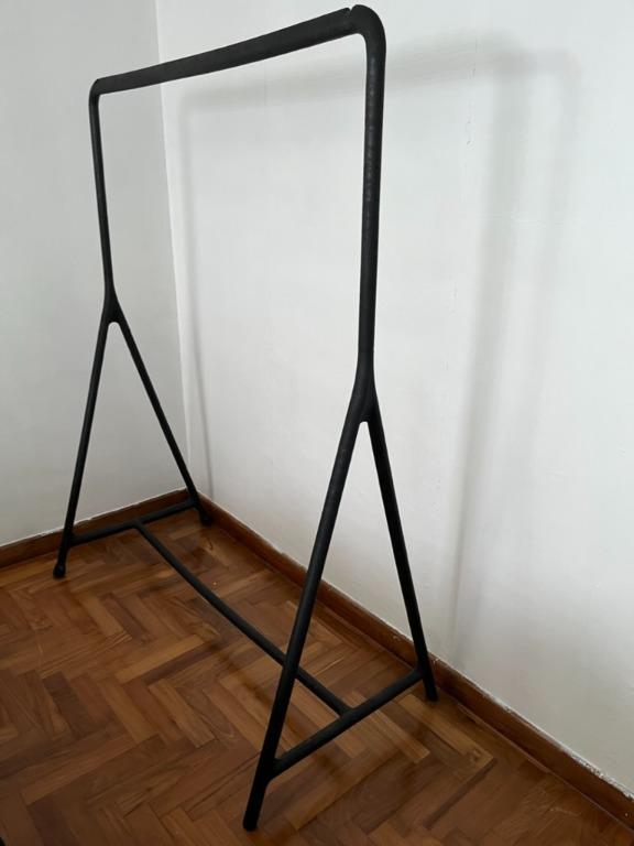 IKEA TURBO Clothes rack, in/outdoor/black 117x59 cm, Furniture & Home ...