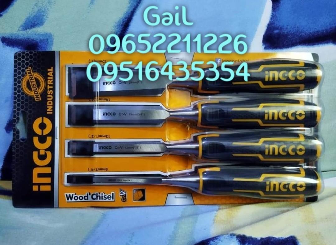 INGCO 4 pcs. Wood Chisel Set, Commercial & Industrial, Construction ...