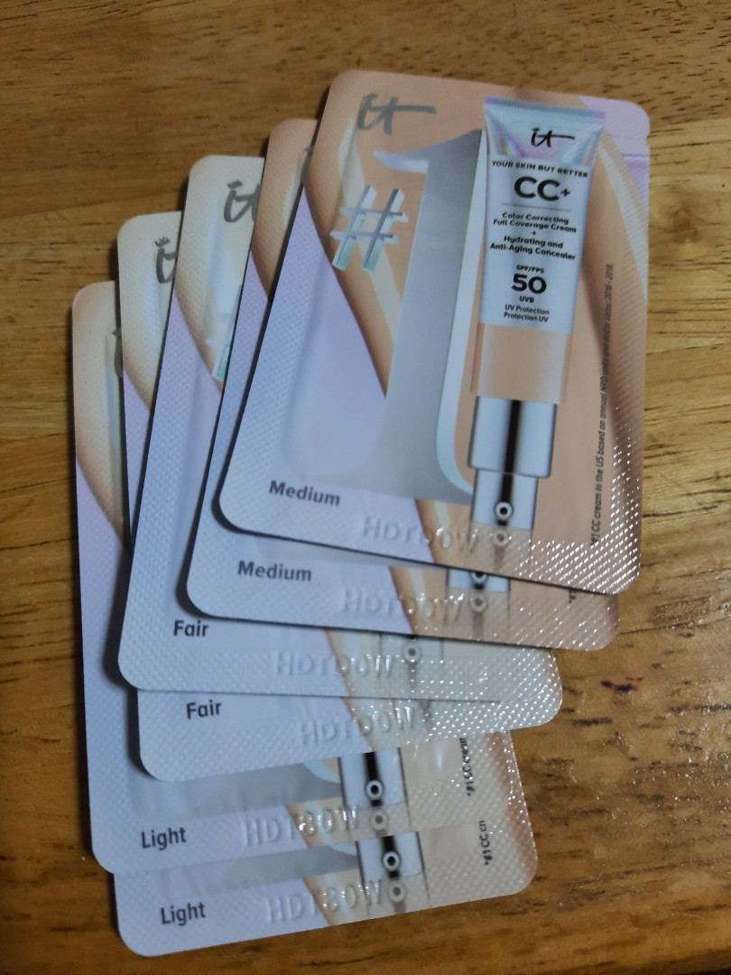 IT Cosmetics 3pc Your Skin But Better CC+ Cream SPF 50 Sample Kit - 1ml ...