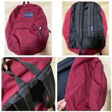 JanSport Maroon Backpack, Women's Fashion, Bags & Wallets, Backpacks on ...