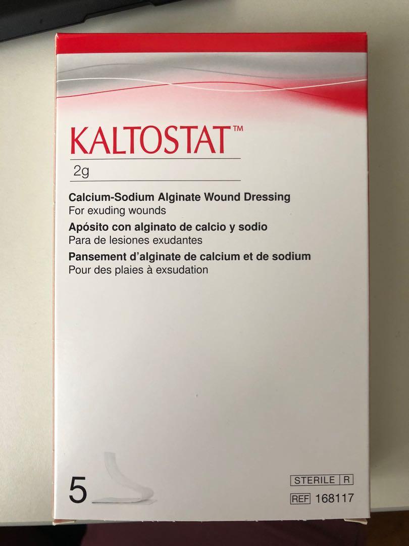 Kaltostat Calcium-Sodium Alginate Wound Dressing, Health & Nutrition ...