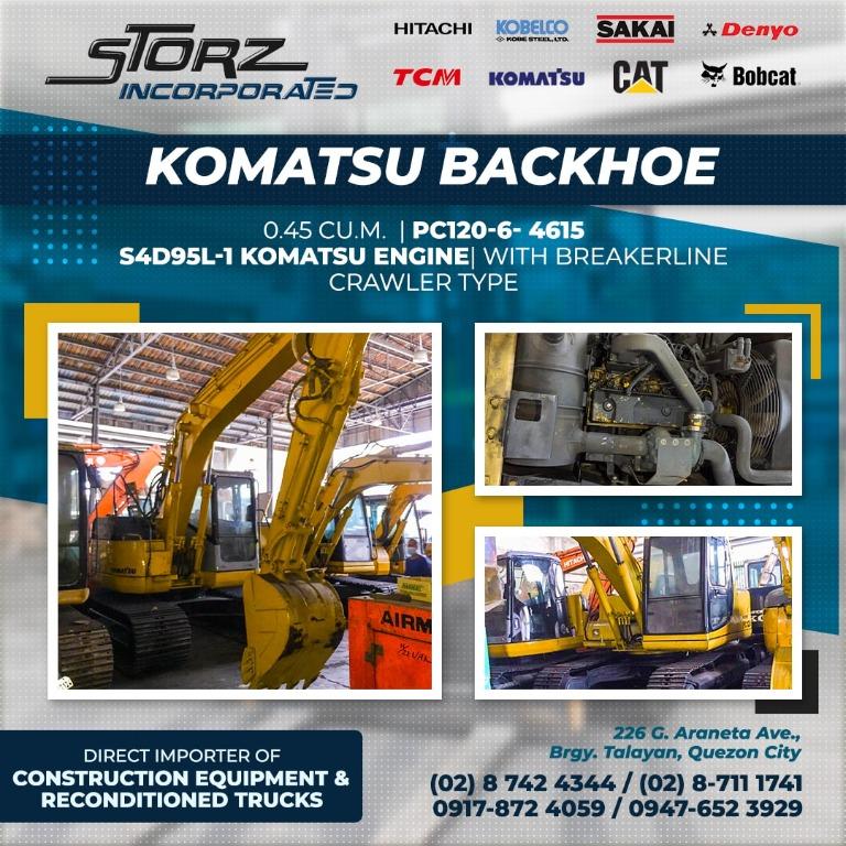 KOMATSU BACKHOE PC120, Special Vehicles, Heavy Vehicles on Carousell