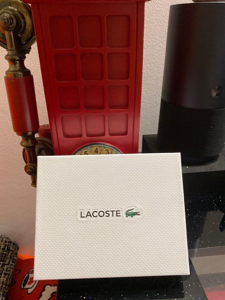 Lacoste men wallet box, Luxury, Bags & Wallets on Carousell