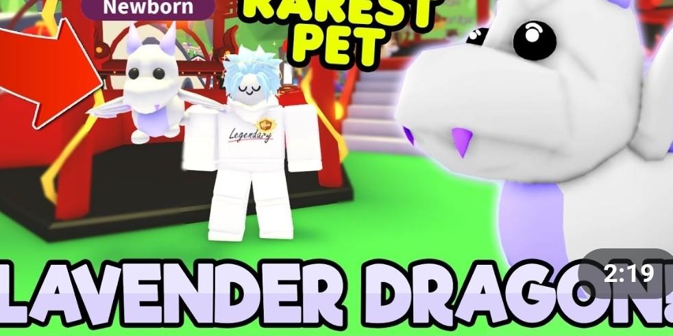 Lavender Dragon Adopt me, Video Gaming, Gaming Accessories, Cables ...