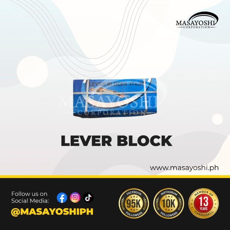 Lever Block 3T x 1.5M | Lifter | Construction Equipment | Construction ...