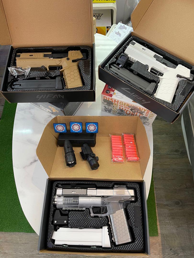 Lizzy Gecko 2.0 and 3.0 Nerf Gun with slide arm lock, Hobbies & Toys ...