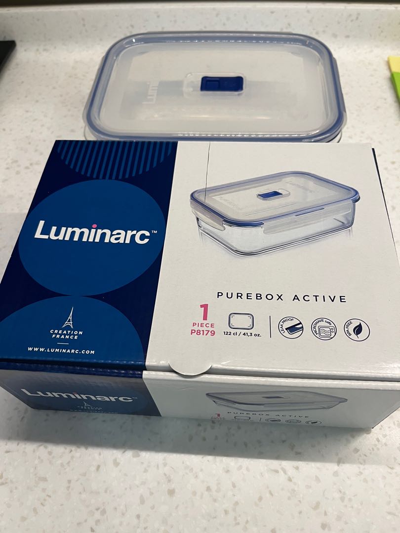 Luminarc Glass Container x 2, Furniture & Home Living, Kitchenware ...